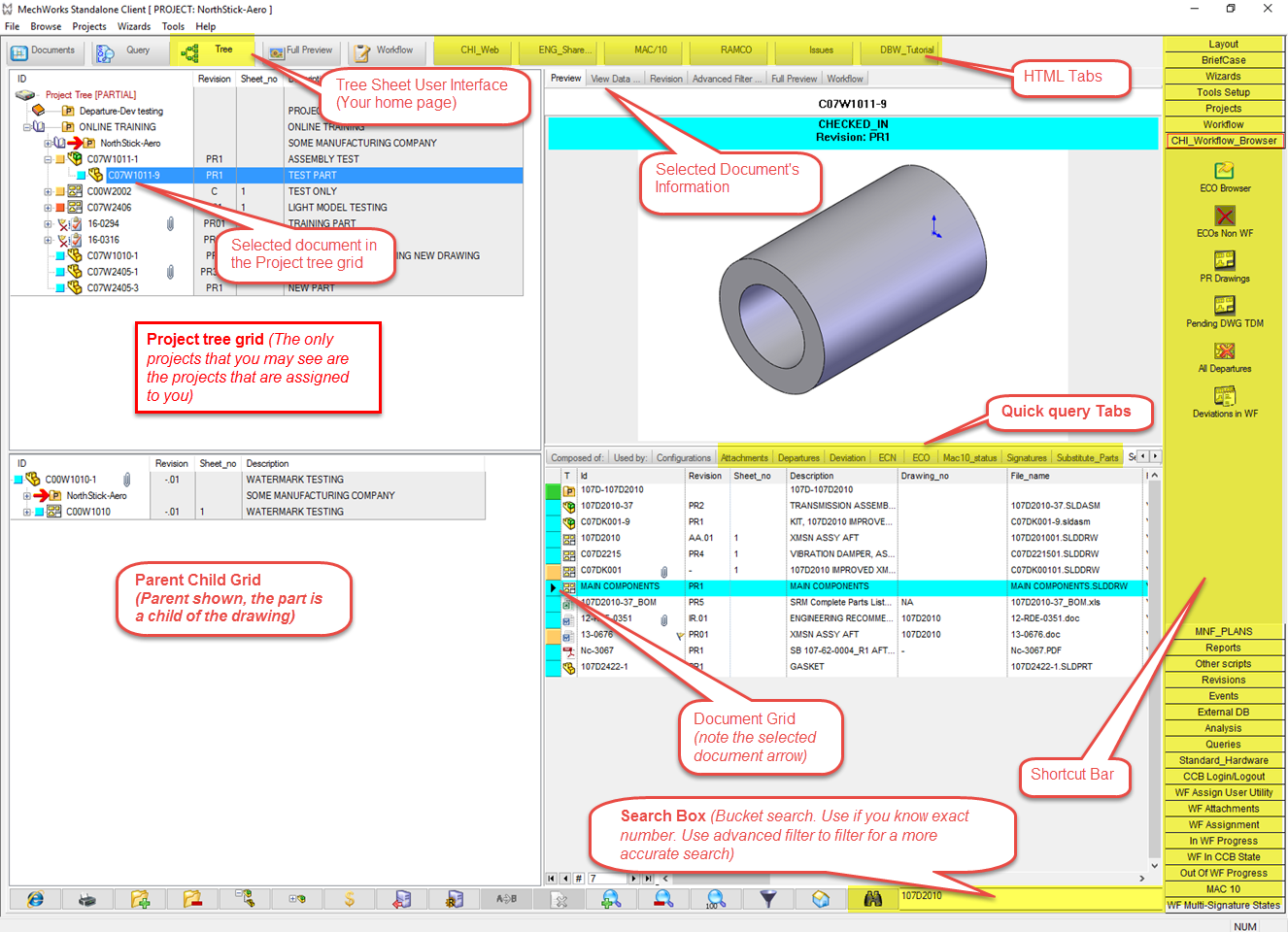 DBWorks Tutorial - PDM Interface walk through